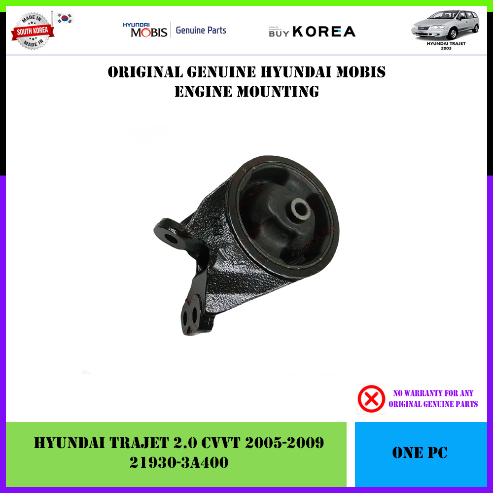 Hyundai Trajet 2.0 CVVT Genuine Mobis Engine Mounting (LH 21830-3A001/RH 21810-3A800/FRT 21910 ...