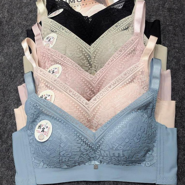00212 Bird Nest Lining Pad Wireless Bra | Shopee Malaysia