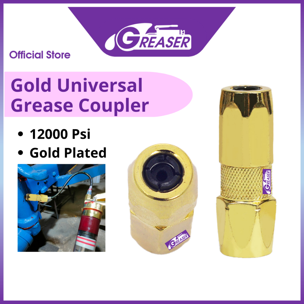 Greaser Grease Gun Coupler / Grease Nozzle / Grease Nipple Gold ...