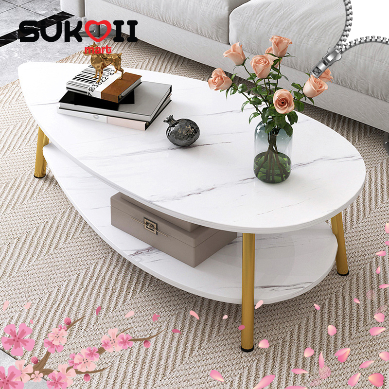SKOI Coffee Table Modern Sofa Side Light Luxury Small Table Home Living ...