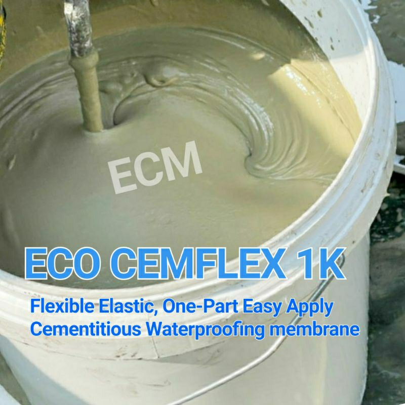ECO CEMFLEX 1K (1KG/ 4KG PACK) One Part NO-MIXING, Polymer Modified ...