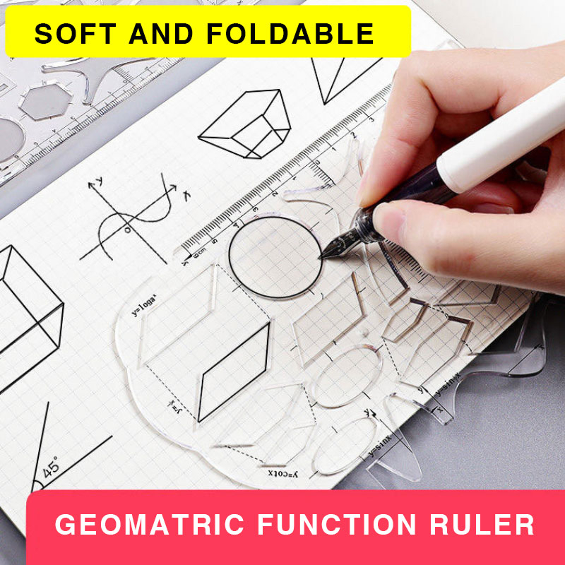 BY Mall Multifunctional geometric function ruler | Mathematics Student ...