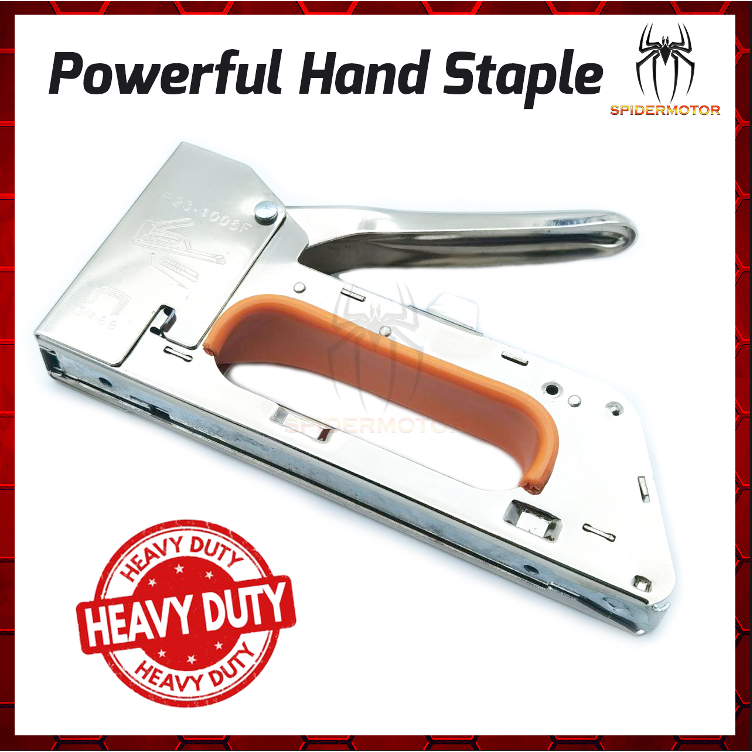 HEAVY DUTY STAPLER GUN NAIL HAND TACKER FOR SEAT COVER FURNITURE FRAME ...