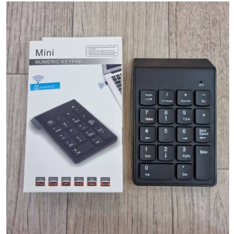 [READY STOCK]Small-size 2.4GHz Wireless Numeric Keypad Numpad 18 Keys ...