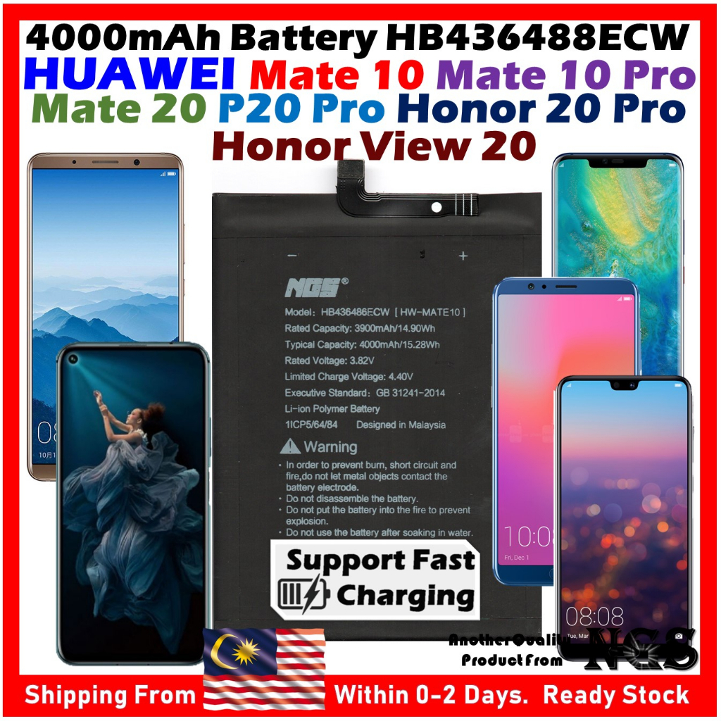 ORl NGS 4000mAh Battery HB436486ECW For Huawei Mate 10 / Mate 10 Pro / Mate 20 / P20 Pro / Honor ...