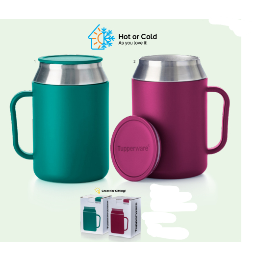 (LAST 1 SET) Tupperware Insulated Mug 400ml | Shopee Malaysia