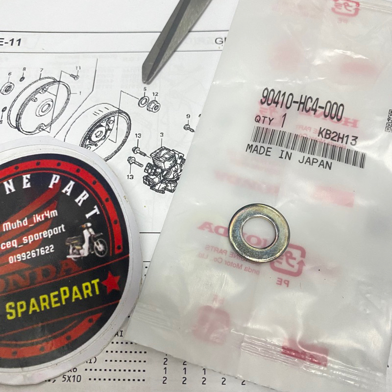 NUT & WASHER MAGNET EX5 HP/DREAM 💯ORIGINAL HONDA JAPAN | Shopee Malaysia