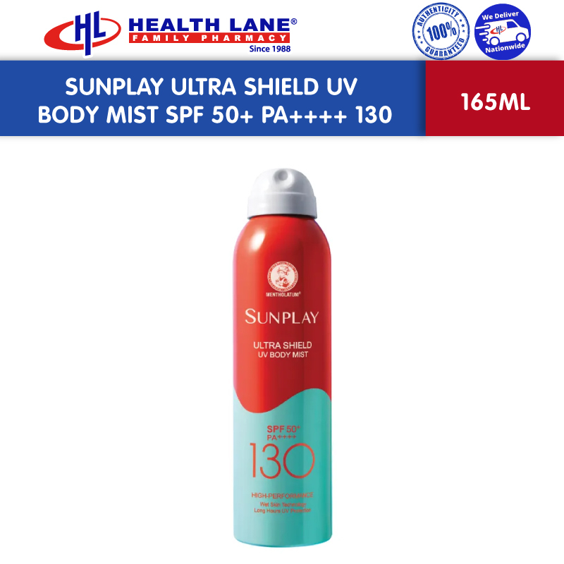 Sunplay Ultra Shield Uv Body Mist SPF 50+ PA++++ 130 (165ml) | Shopee Malaysia