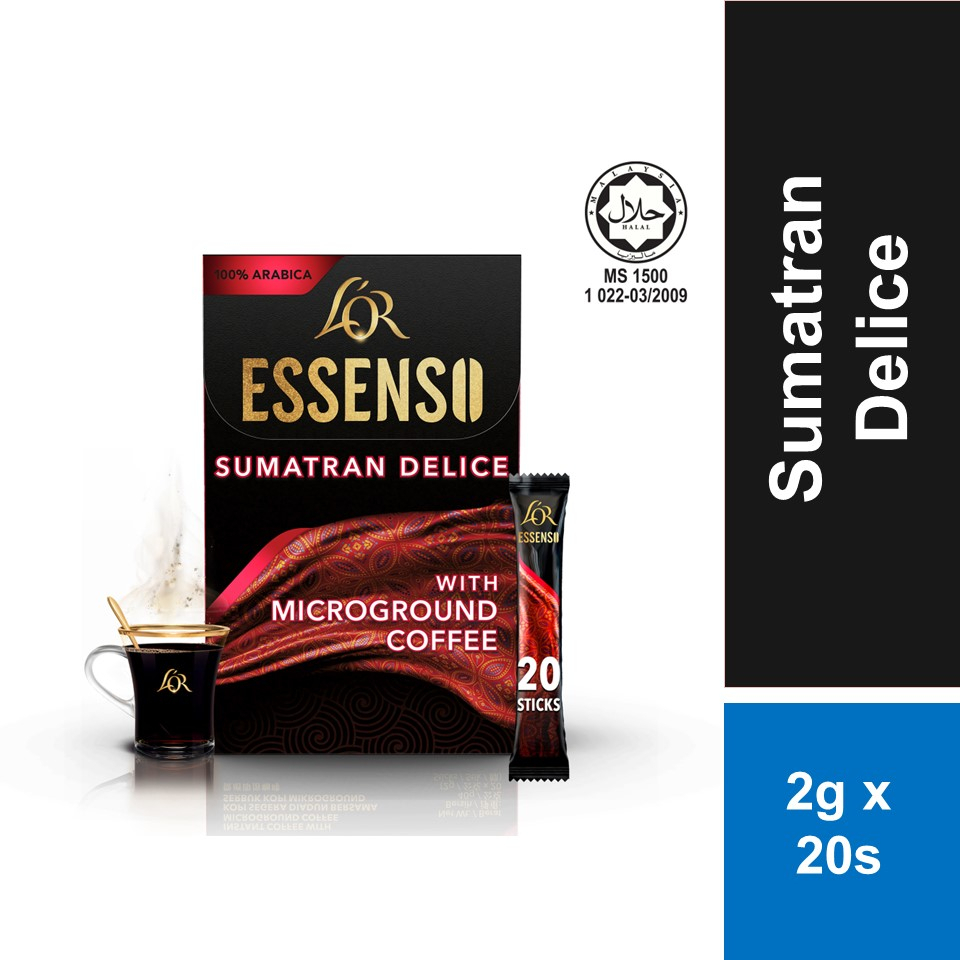 L'OR ESSENSO Sumatran Delice with Microground Instant Pure Coffee 2g x ...