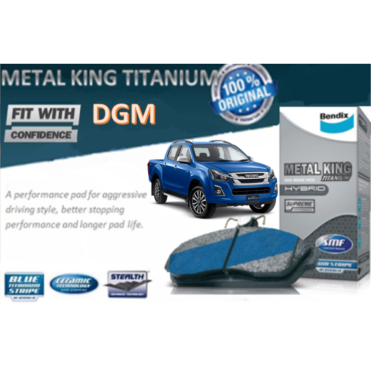 Bendix MKT Front Brake Pad (DB2532) for ISUZU D MAX 2019 ( NEW MODEL ) , D MAX V-CROSS 2022 ...