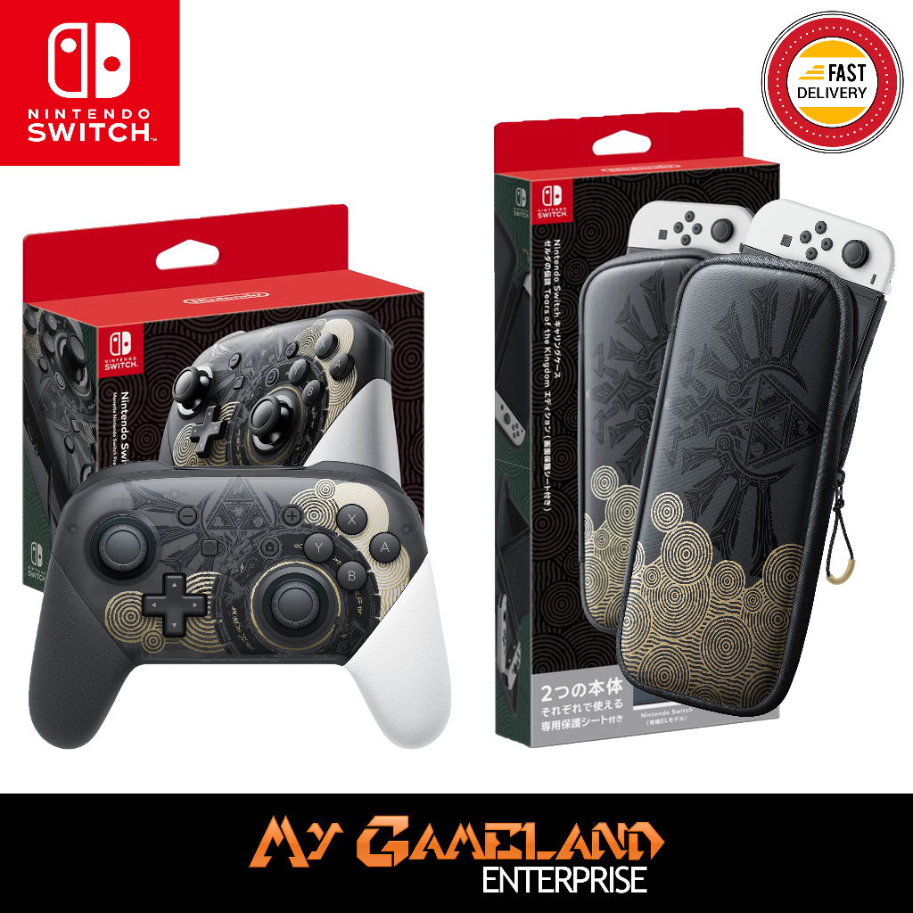 Nintendo Switch OLED Pro Controller / Carrying Case The Legend of Zelda ...
