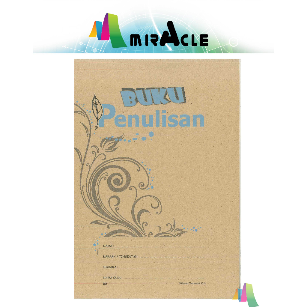 80 Pages A4 Kraft Buku Latihan Panjang / Exercise Note Book / Sains ...