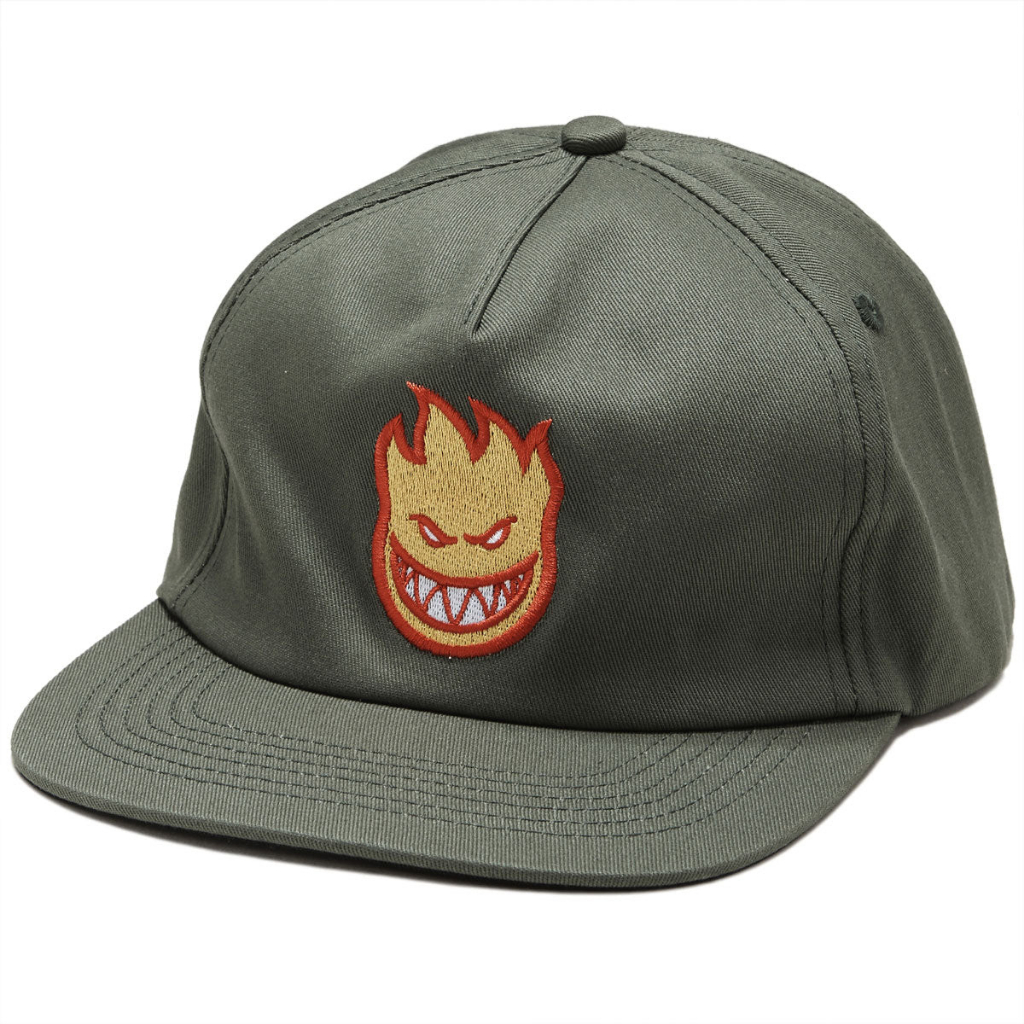 Spitfire Bighead Fill Hat Snapback ( Dark Green / Gold ) | Shopee Malaysia