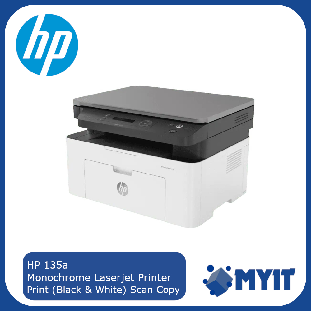 HP Laser MFP 135a Printer Monochrome Printing Scan Copy AiO Laserjet | Shopee Malaysia