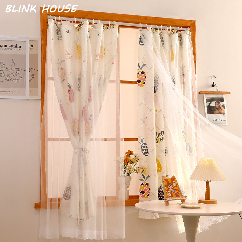 New Block Light heat insulation hook Curtain Printing Cartoon Curtain ...
