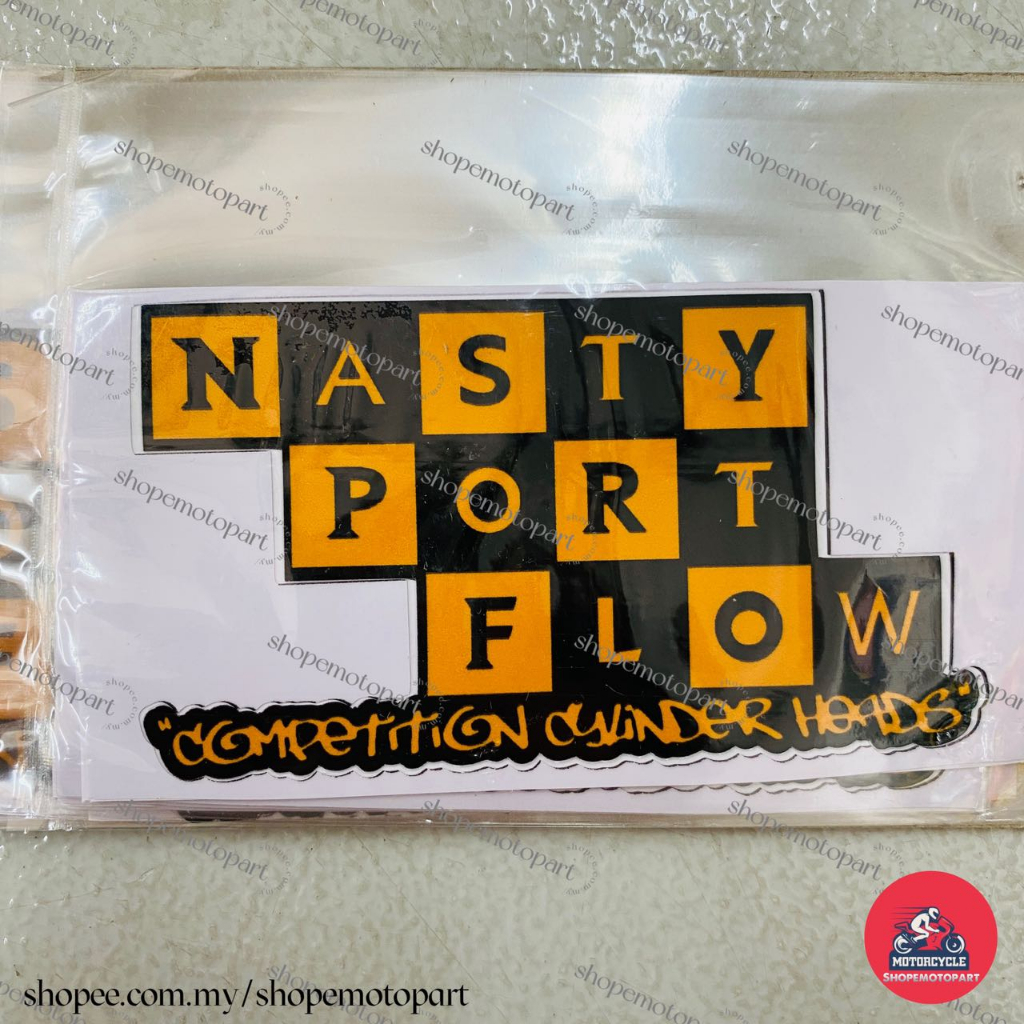 STICKER STIKER ESR MOTOR GMG REDLEO ELLE USA BOON SIEW NASTY PORT FLOW ...