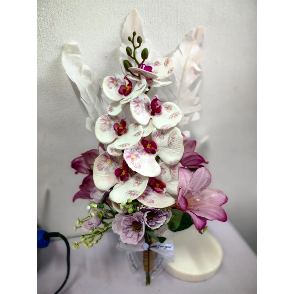 BUNGA TANGAN ARTIFICIAL ROSES dry flower Handbouquet handmade bunga ...