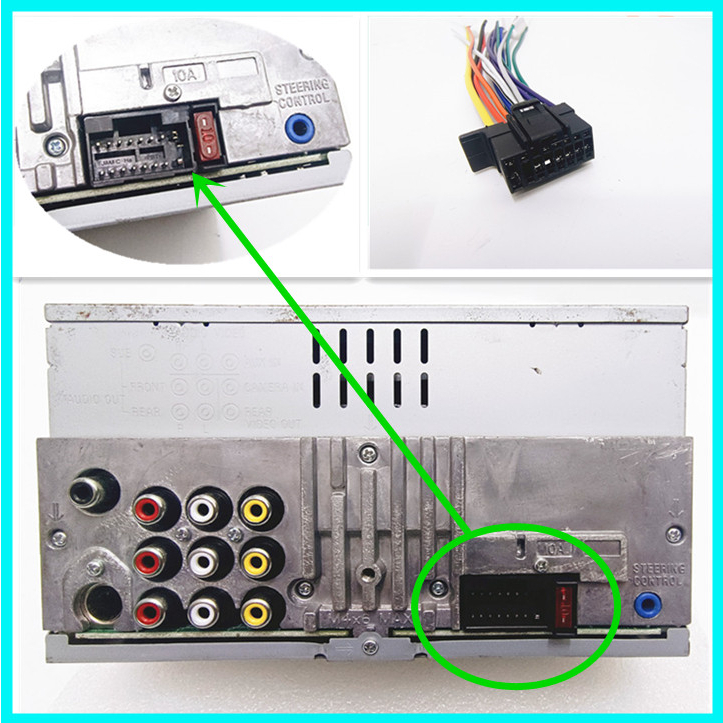 SONY 16PIN WIRE HARNESS DOUBLE DIN RADIO Car Stereo Receiver CONNECTOR ...