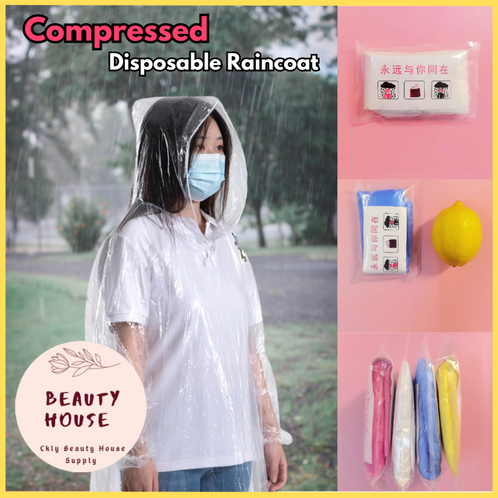 Disposable Raincoat Adult & Kid Outdoor Disposable One Time Use ...