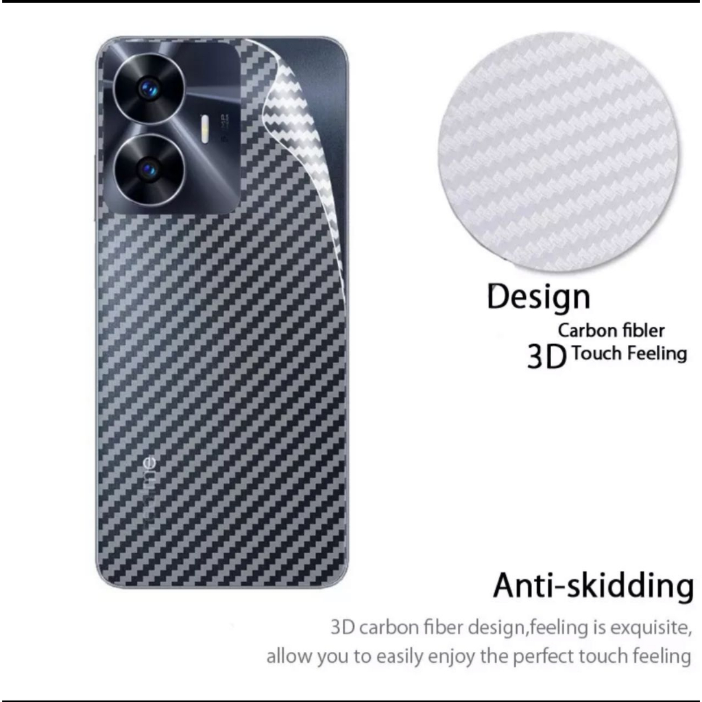 REALME C55 Back Carbon Fiber Sticker Film | Shopee Malaysia
