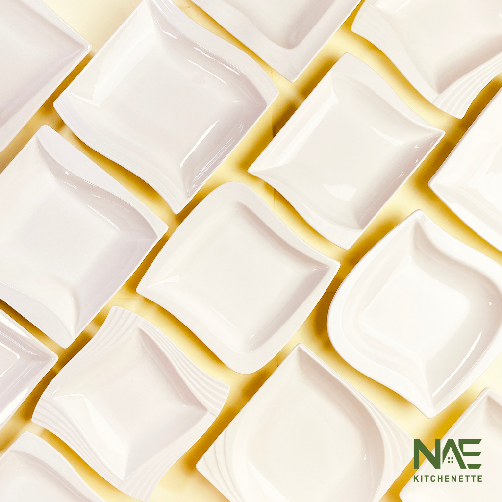 [WHITEWARE] PINGGAN VIRAL NAE - Whiteware Square Deep Plate | Shopee ...