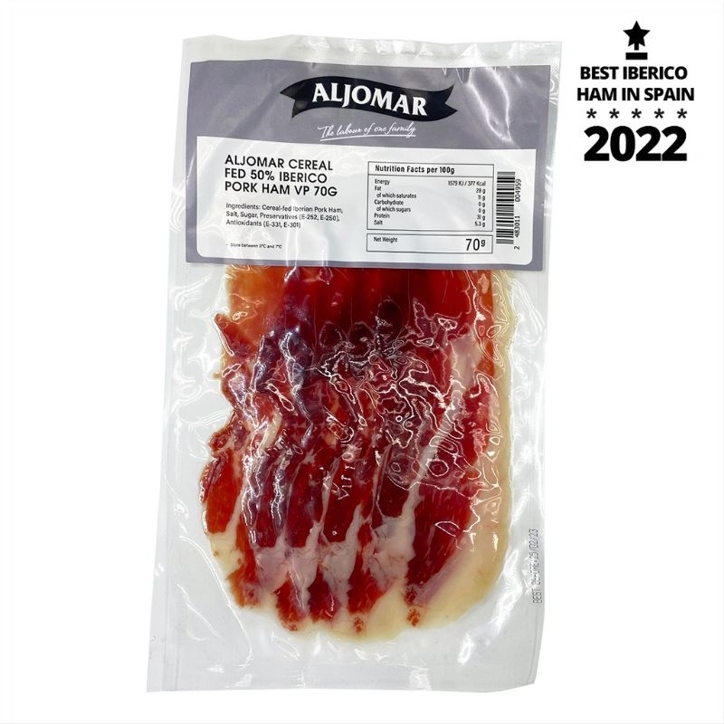 Aljomar - Cereal Fed 50% Iberico Pork Ham【70g】 | Shopee Malaysia
