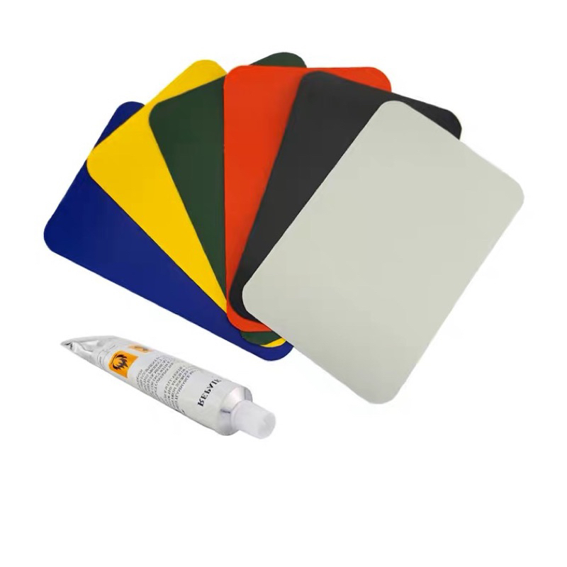 INFLATABLE PLASTIC BOAT KAYAK SPECIAL PVC REPAIR PATCH KIT WITH GLUE ...