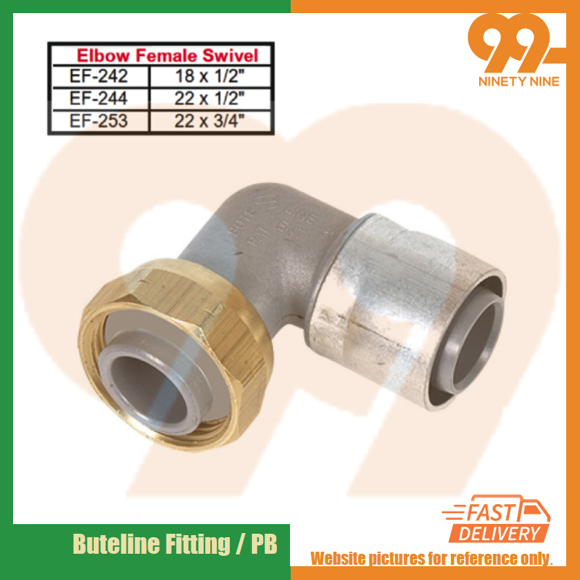 Buteline Fitting | PB Elbow Female Swivel | F.Elbow | Withstand Hot ...