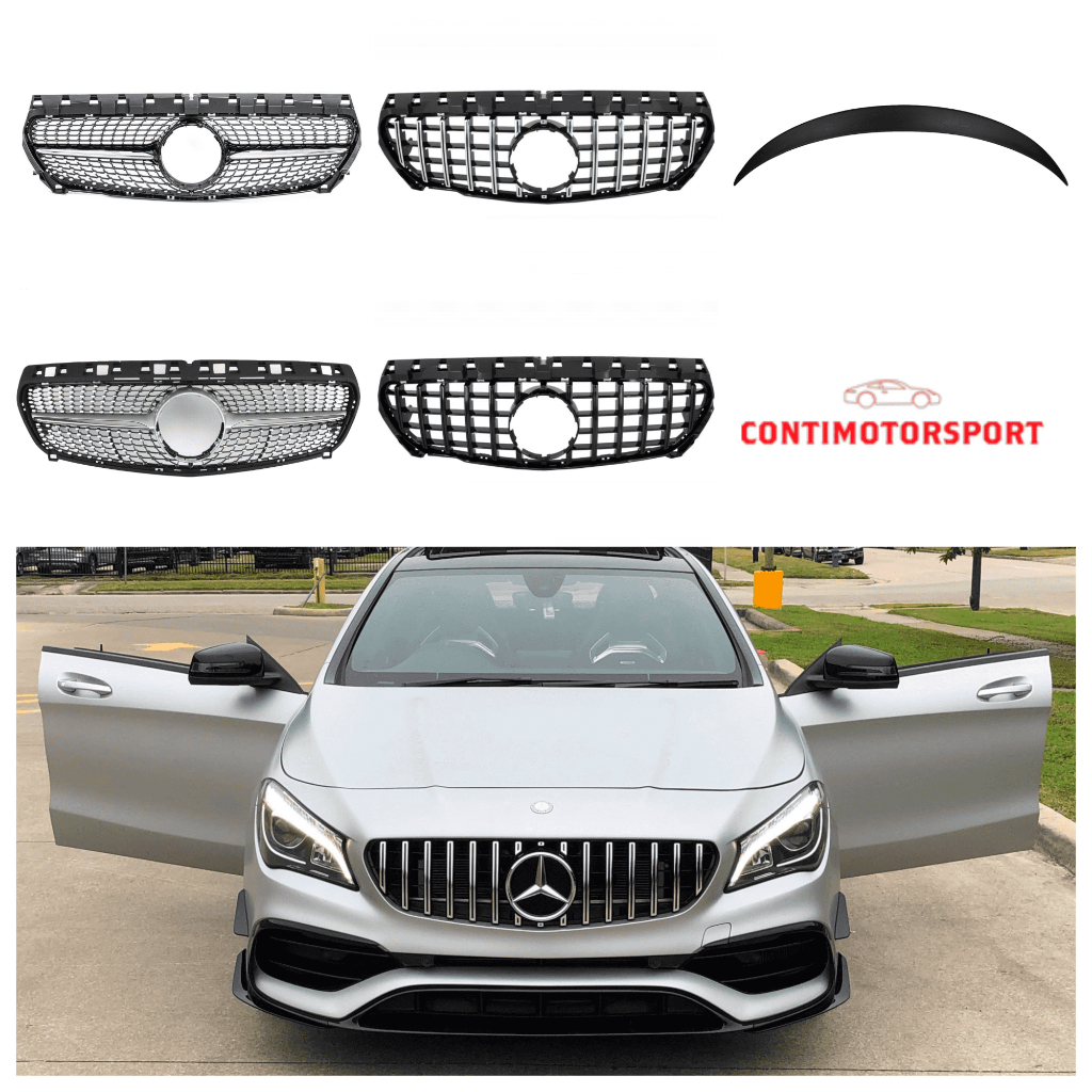 MERCEDES BENZ CLA CLASS W117 CLA45 AMG GRILLE DIAMOND GT GRILL CHROME ...