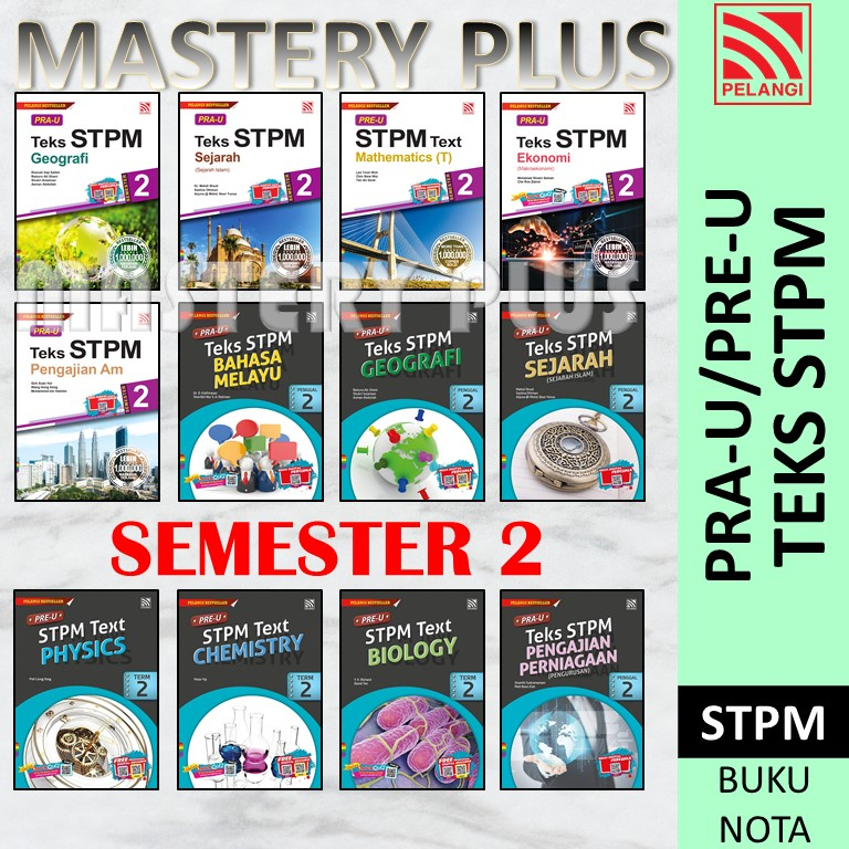 PRA-U TEKS STPM Semester 2 (Buku Teks STPM Penggal 2) BAHASA MELAYU,SEJARAH,PENGAJIAN AM,EKONOMI ...