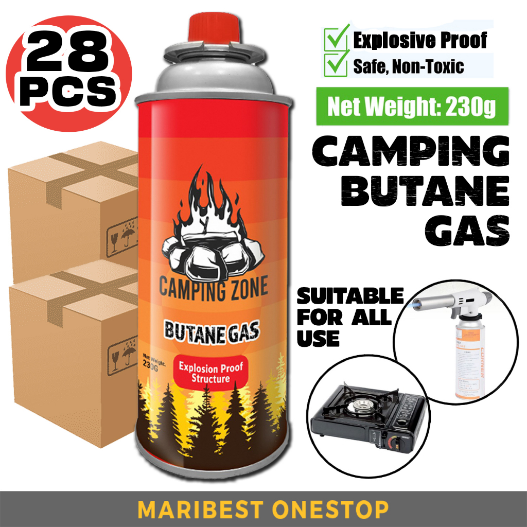 28PCS BUTANE CARTRIDGE PORTABLE BUTANE STOVE OUTDOOR CAMPING 230G ...