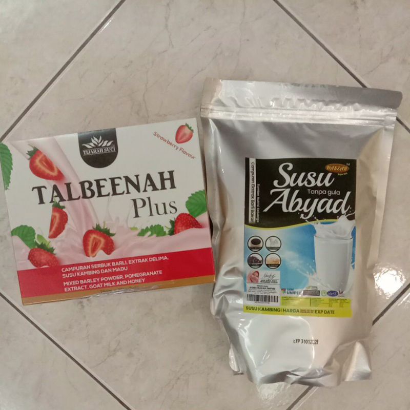 COMBO SUSU ABYAD DAN TALBEENAH PLUS STRAWBERRY | Shopee Malaysia
