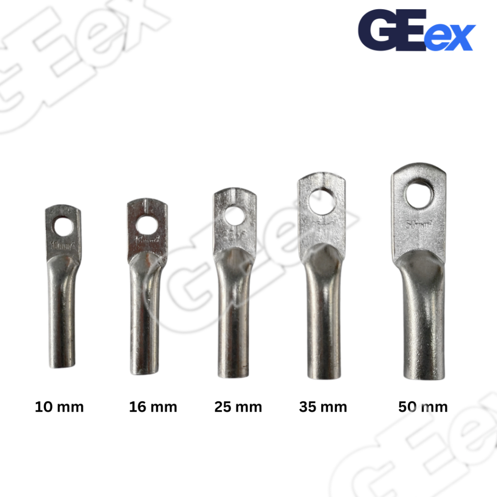 Tin Plated Long Barrier High Voltage Cable Lug 10mm / 16mm / 25mm ...