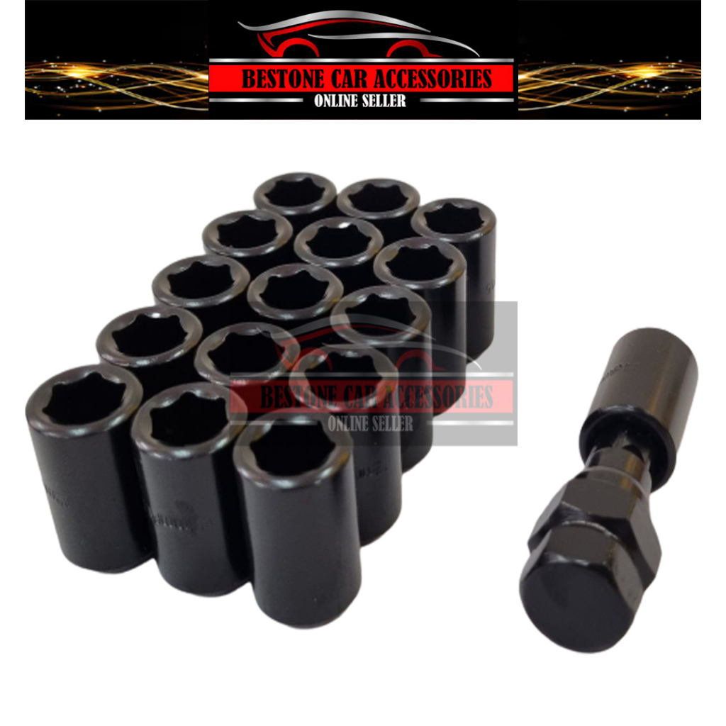 Anti-theft Tire Wheel Allen Key Nut 12MM x 1.50 | Shopee Malaysia