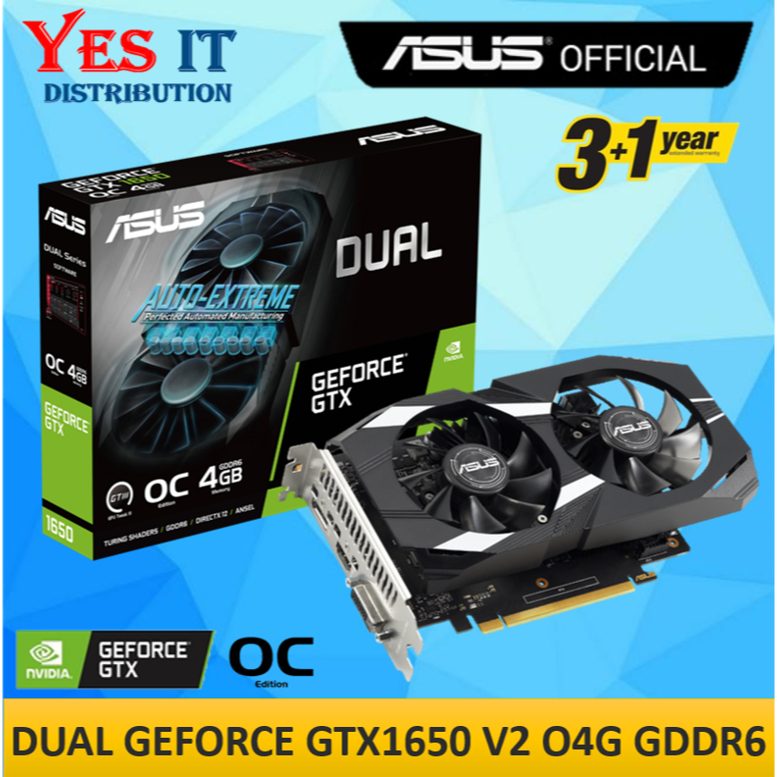 ASUS Dual GeForce GTX1650 V2 / Phoenix GTX1650 OC Edition 4GB GDDR6 Graphic Card | Shopee Malaysia