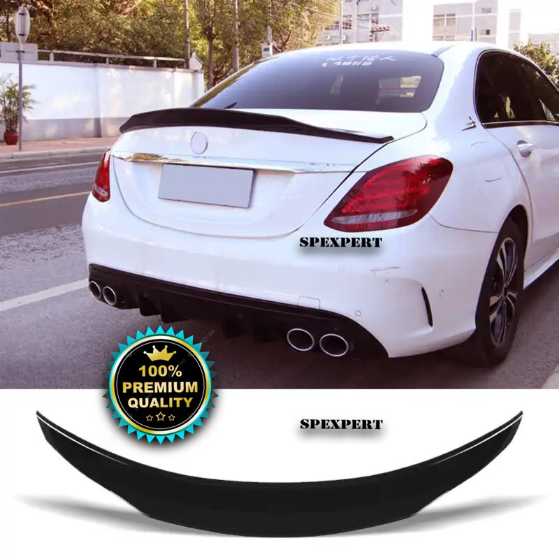 Mercedes benz w205 psm spoiler gloss black | Shopee Malaysia