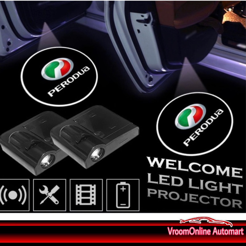 1PCS Car Door Light Wireless Welcome Lamps Car LED Light Cartoon HD 3D ...