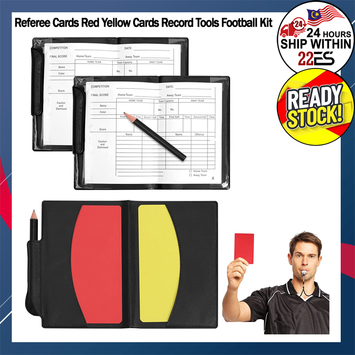 Sport Soccer Match Referee Cards Red Yellow Cards Record Tools Football ...