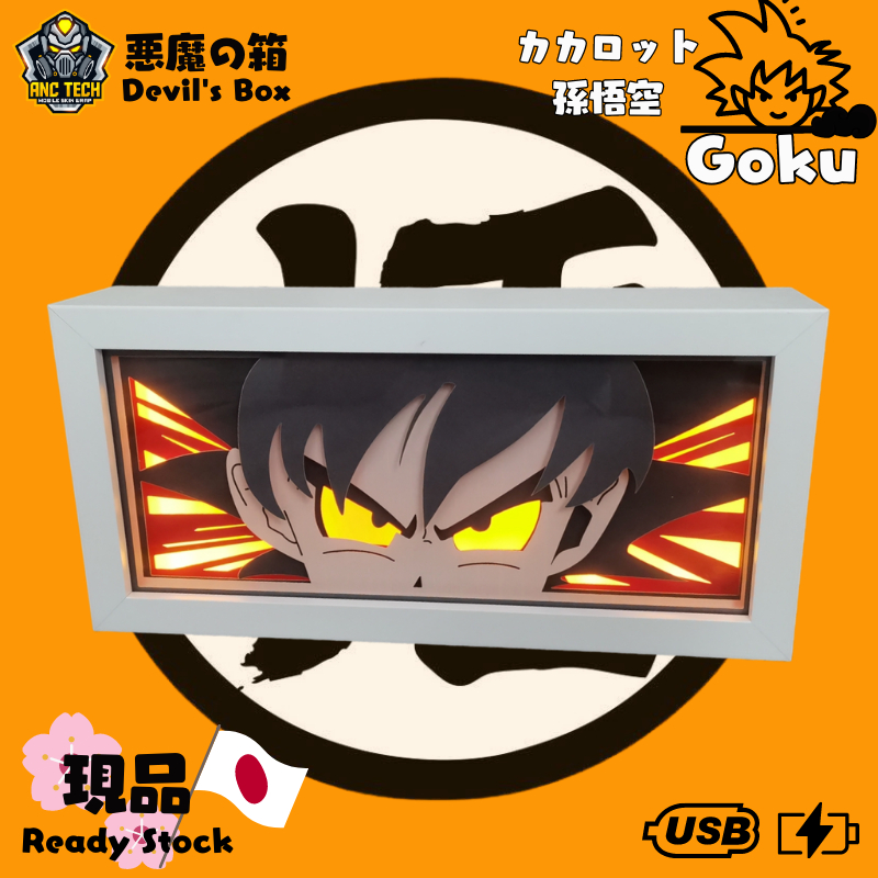 Devil Box Light Box LED Handmade Anime Wood Art Ready Stock anc tech ...
