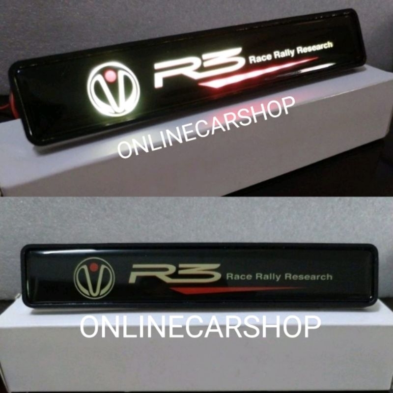 Logo R3 Berlampu Grill Depan Logo R3 With Led Light Wira Persona Gen2 ...