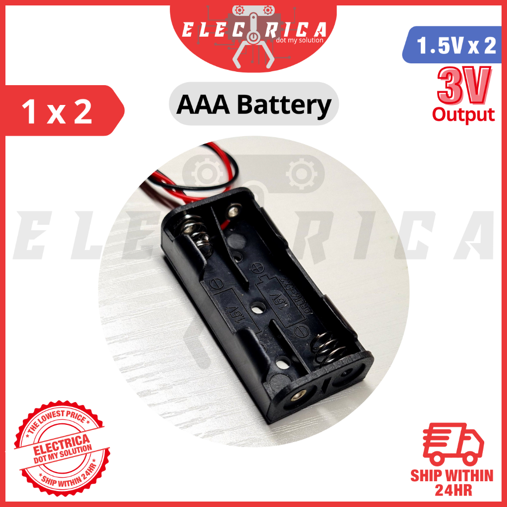 AA AAA 18650 Battery Holder only / DC Power Jack / Casing with On & Off ...