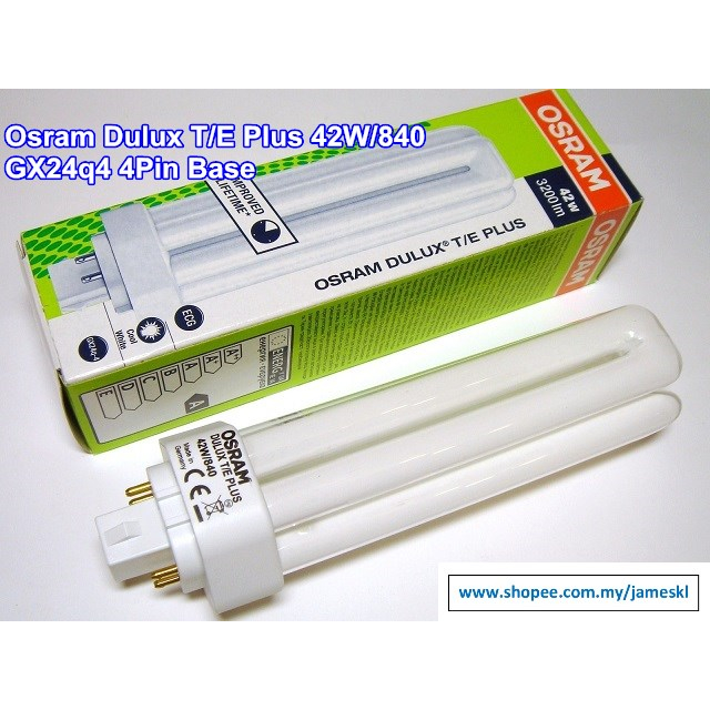 Osram Dulux T/E Plus 42W/840/830 Cool White (GX24Q-4 Base) | Shopee Malaysia