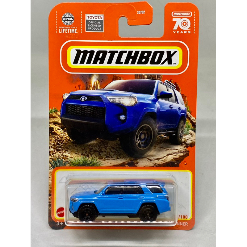 Matchbox TOYOTA 4RUNNER Sky Blue Pickup Truck SUV 70 th 1/64 Diecast ...