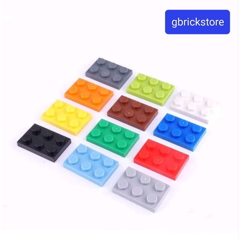 Bricks parts 3021【10/20/50pcs】2x3 plate (compatible L brand) | Shopee ...