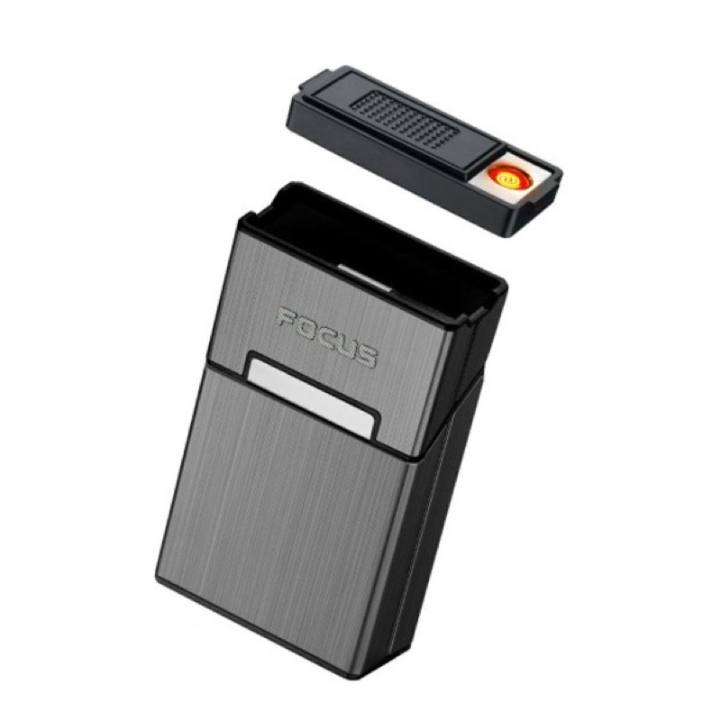 🔥Focus Lighter Box JD-YH069 With USB Lighter(Can Hold 20Pcs) | Shopee Malaysia