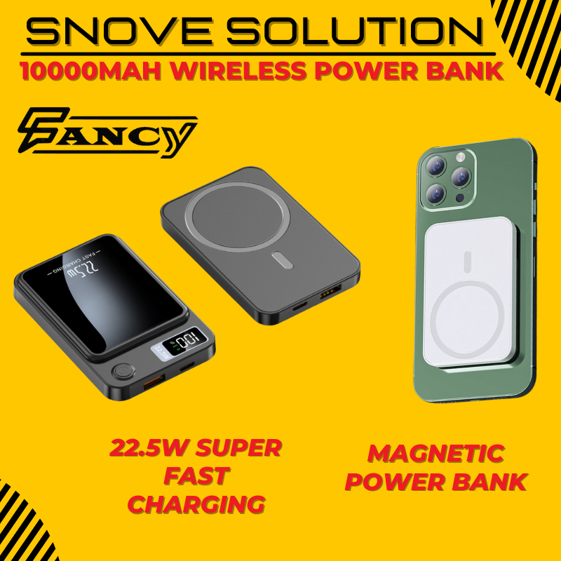 Fancy 10000mah Magnetic Mini Portable Wireless Power Bank Charger 22.5W ...