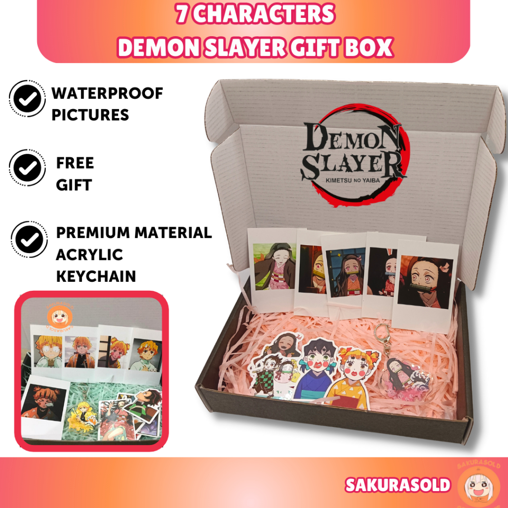 Demon Slayer Gift Box Set Kimetsu No Yaiba Gift Box Anime Present Anime ...