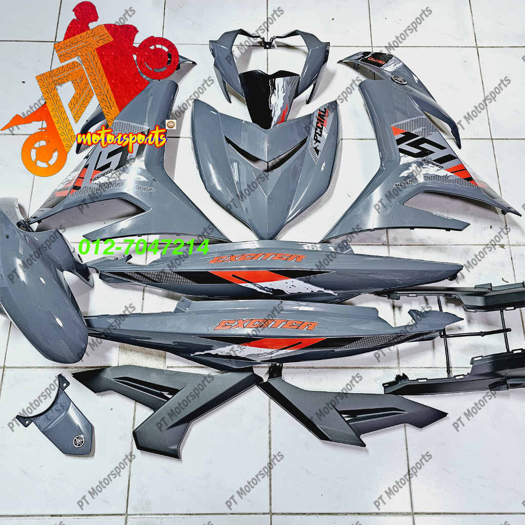 Yamaha Y15ZR Y15 Cover Set Nardo Gray Vitenam 48 Exciter 2022 Red V1 V2 ...