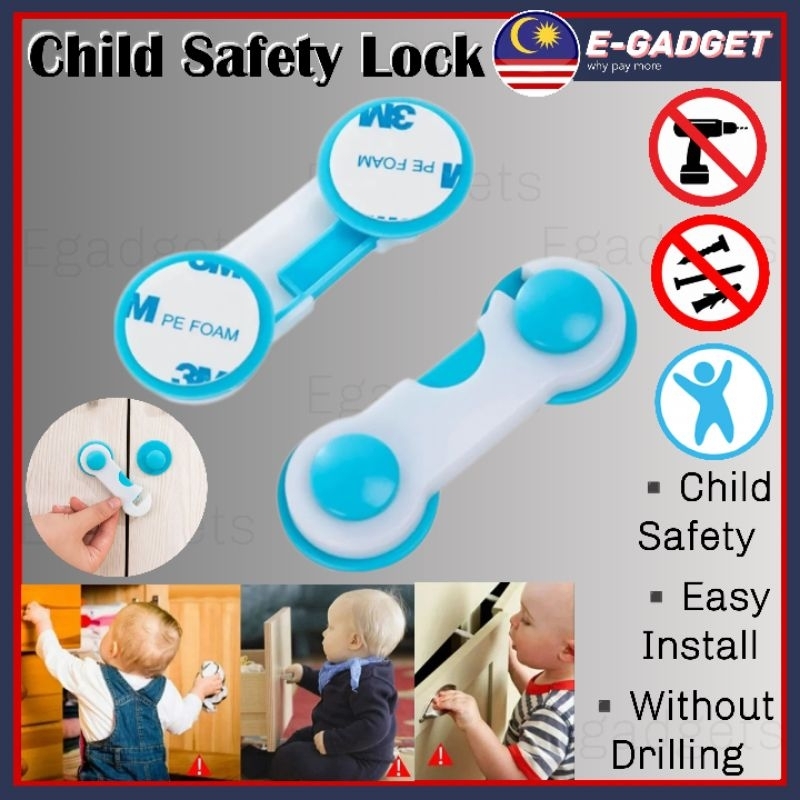 CHILD BABY SAFETY LOCK CHILDREN CABINET DRAWER DOOR FRIDGE BLOCKERS ...