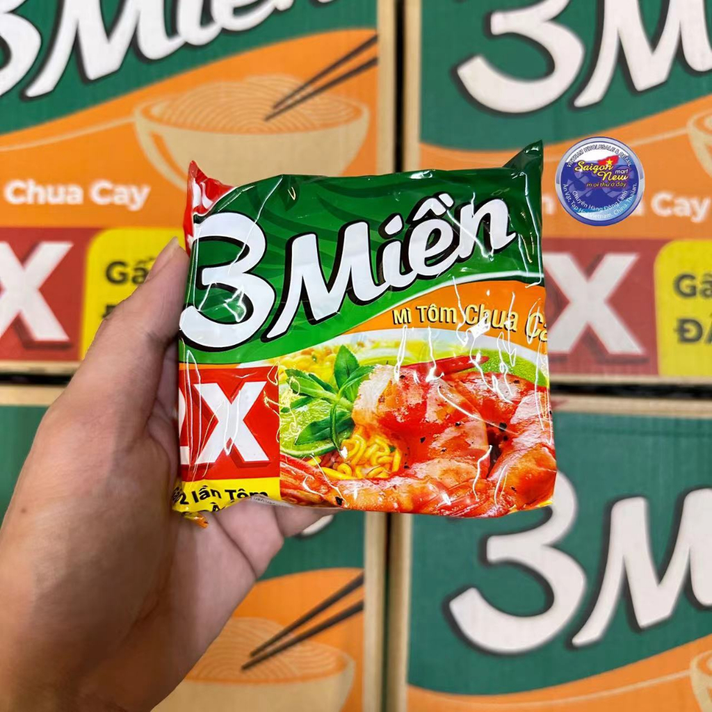 Mi 3 Mien Chua Cay Instant Noodle 1Box (30 Pack x 65g) | Shopee Malaysia